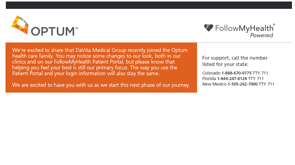 FollowMyHealth Sign In